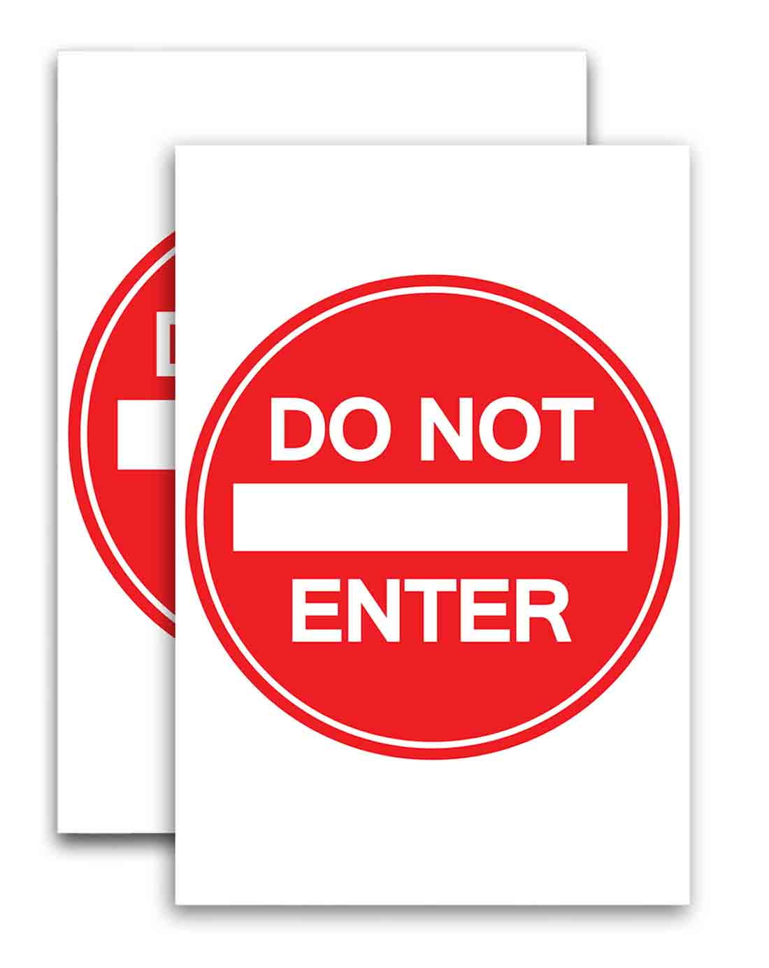 Do Not Enter (24" X 36") Vinyl Decal Only (Pack of 2) |Sign|Sticker ...