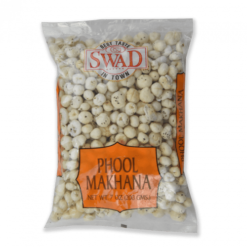 Swad Phool Makhana - Puffed Lotus Seeds - 200 Grams - Walmart.com