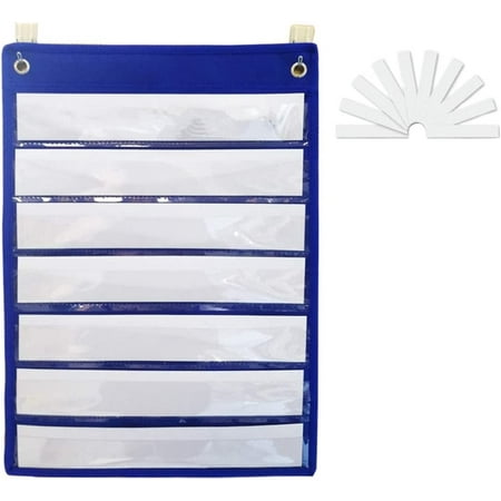 Transparent Pocket Charts Hanging Storage Bag Classroom Pocket Chart ...
