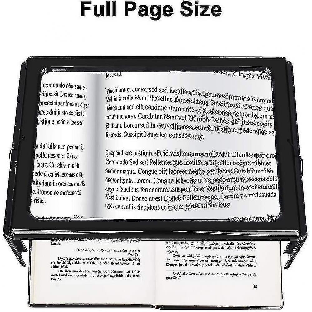 Lupa con luz, lupas de lectura de aumento 3x, ayuda para la lectura - Rectangu A4 XYP | Walmart ...