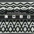 Outsunny Water Resistant Outdoor Rug & Bag, 9' x 12' Plastic Patio Rug ...
