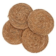 Efavormart 6 Pack 15" Natural Metallic Woven String Round Placemats For ...