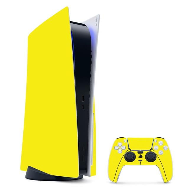 MightySkins SOPS5CMB-Solid Yellow Skin for PS5 & Playstation 5 Bundle ...