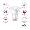 Philips Smart Wi-Fi Connected LED 50-Watt GU10 Light Bulb, Color ...
