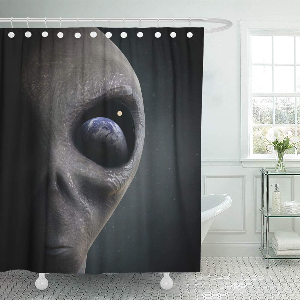 PKNMT Blue Ufo Alien Looking at the Earth Gray Invasion Paranormal ...