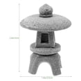 Miniature Pagoda Lantern Garden Accessory 1 Set Terrarium Bonsai Micro ...