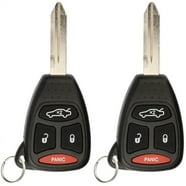 2 PACK KeylessOption Keyless Entry Remote Control Starter Car Key Fob ...