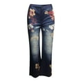 Aloohaidyvio Denim Trousers For Womenwomens Comfortable Casual High