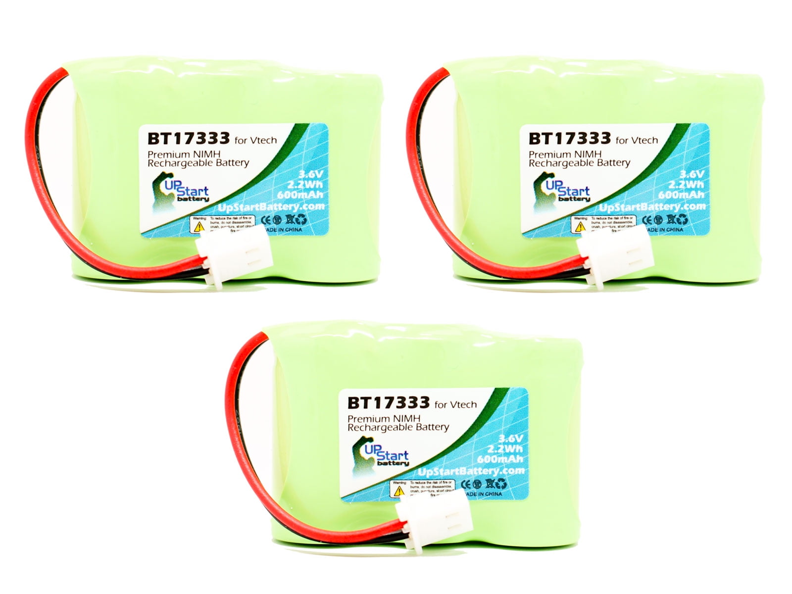 3x Pack - VTech BT-27333 Battery - Replacement for VTech Cordless Phone ...