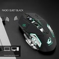 Rechargeable Wireless Silent LED Backlit Gaming Mouse USB Optical Mouse ...