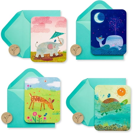 Papyrus Blank Note Cards with Envelopes, Animals (20-Count) | Walmart ...