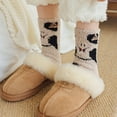 TELOLY 2026 New 2Pairs Socks Cozy Thick Fuzzy Socks with Cute Designs ...