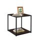 Ameriwood Home Canton End Table with Metal Frame, Espresso - Walmart.com