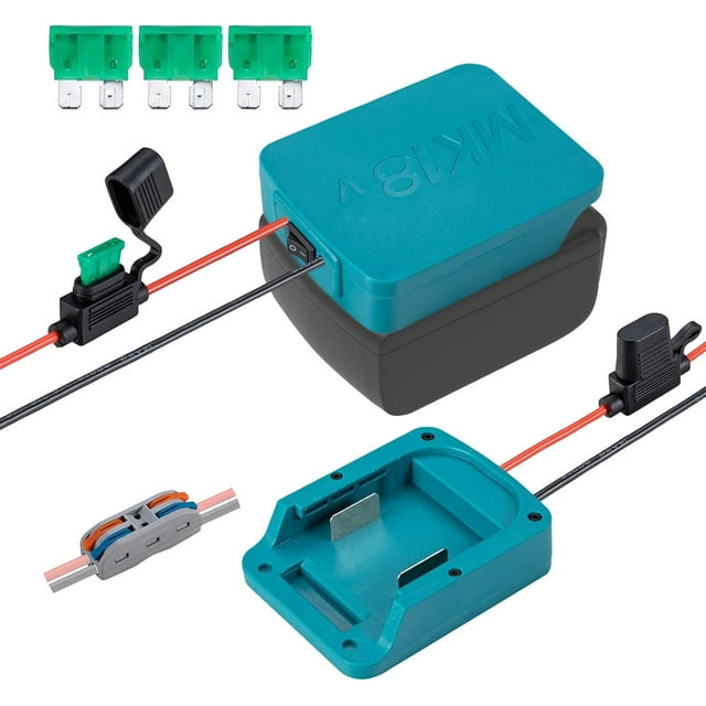 Power Wheel Adapter Compatible for Makita 18V Battery with Fuse ...
