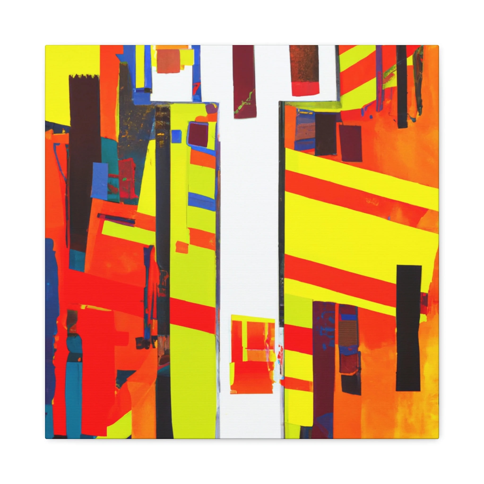 Dazzling Comic Expressionism - Canvas - Walmart.com