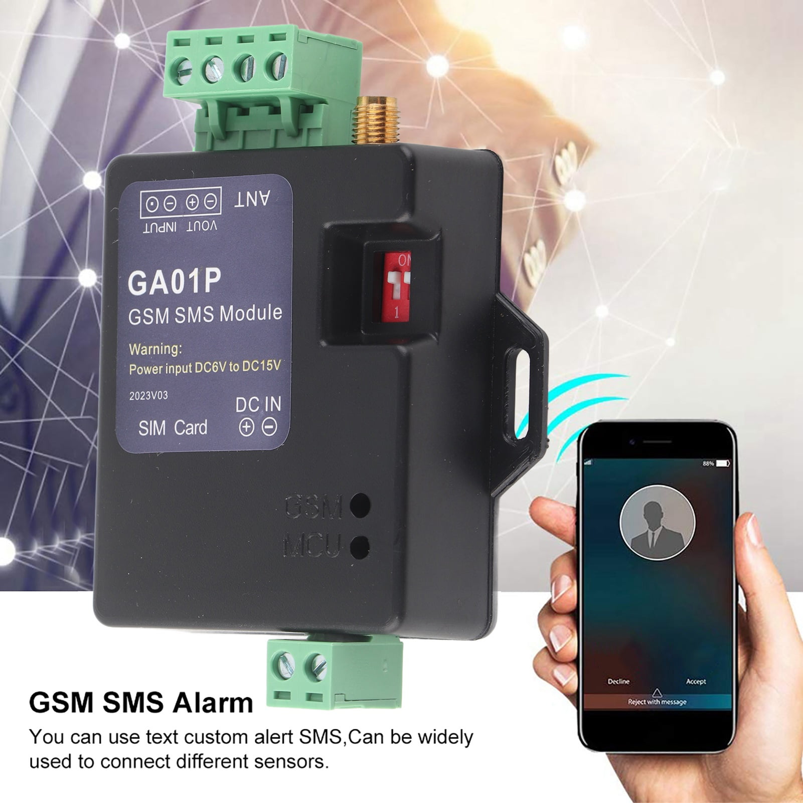 De Alarma GSM, Fácil Instalación Diseño Inteligente Rendimiento Estable ...