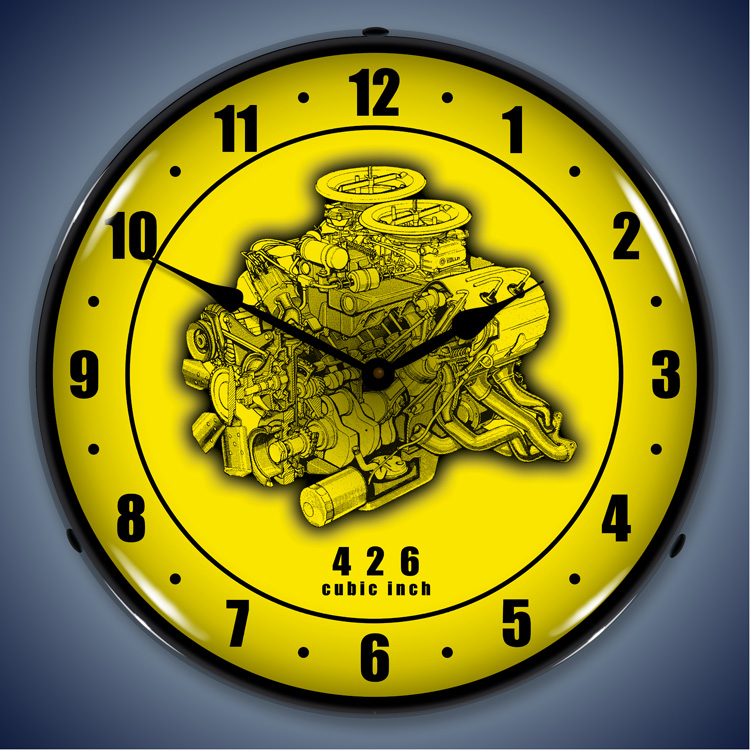 Chrysler 426 Hemi Engine Cutaway Wall Clock, Lighted - Walmart.com