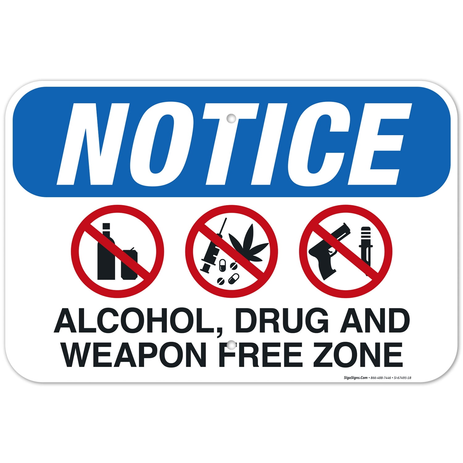 No Alcohol Under 18 Sign