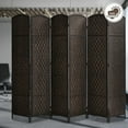 Room dividers 6 ft. Tall Extra Wide Freestanding Privacy Screen with ...