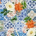 Create It 18" x 21" Cotton Floral Tiles Precut Sewing & Craft Fabric ...