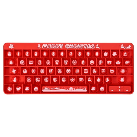 ZAXARRA Bubble Keyboard Toy with Letter Finger Sensory Stress Accessory ...