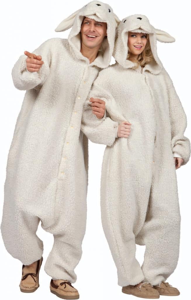 Ollie The Sheep Adult Funsie Costume - Walmart.com