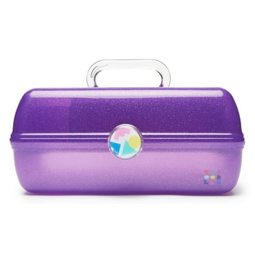 Caboodles On-The-Go Girl Makeup Box, Deep Pink Sparkle - Walmart.com