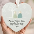 Bzdzmqm Christmas Sea Glass Friendship Ornament, Heart-Shaped Keepsake ...