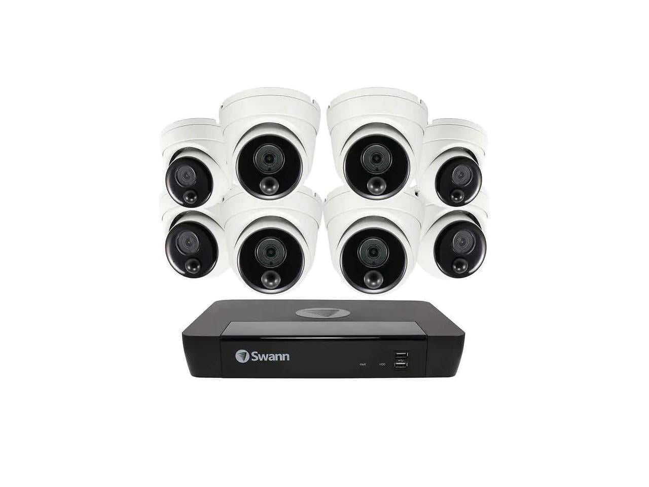 Swann 8-Channel, 8-Camera 4k Ultra HD 2TB NVR Security System ...