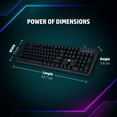 HP K300 Backlit Membrane Wired Gaming Keyboard with Mixed Color ...