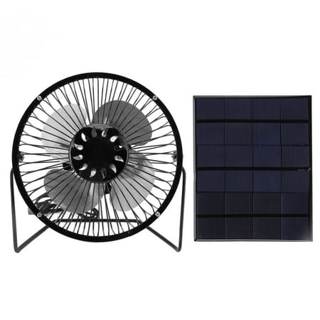 Portable Solar Panel Fan, 20cm/7.9in Diameter Compact Portable Mini ...