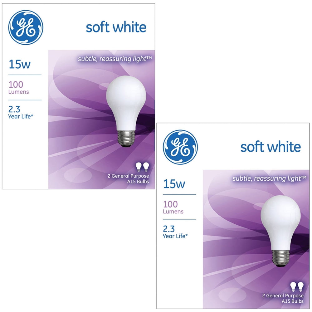 Pack of (2) 15W Standard Incandescent Light Bulb (2/pack) - Walmart.com