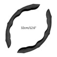 2 Pack Carbon Fiber Anti-Skid Steering Wheel Cover, Segmented Steering ...