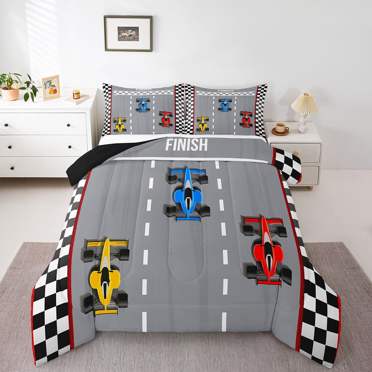 Click here for Erosebridal Colorful Race Car Bedding Sets Full Wi... prices