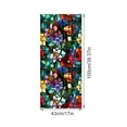 Retro Art Stone Pattern Window Film, Static Cling Privacy Window Decal ...