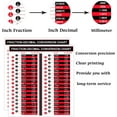 Fraction and Decimal to Metric Conversion Chart Stickers Inches and ...