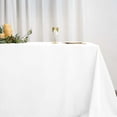 Efavormart White 90x156" Polyester Fabric Tablecloth Cover for Wedding ...