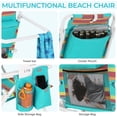 LAZY BUDDY Tall Beach Chairs for Adults, Backpack Beach Chair with ...