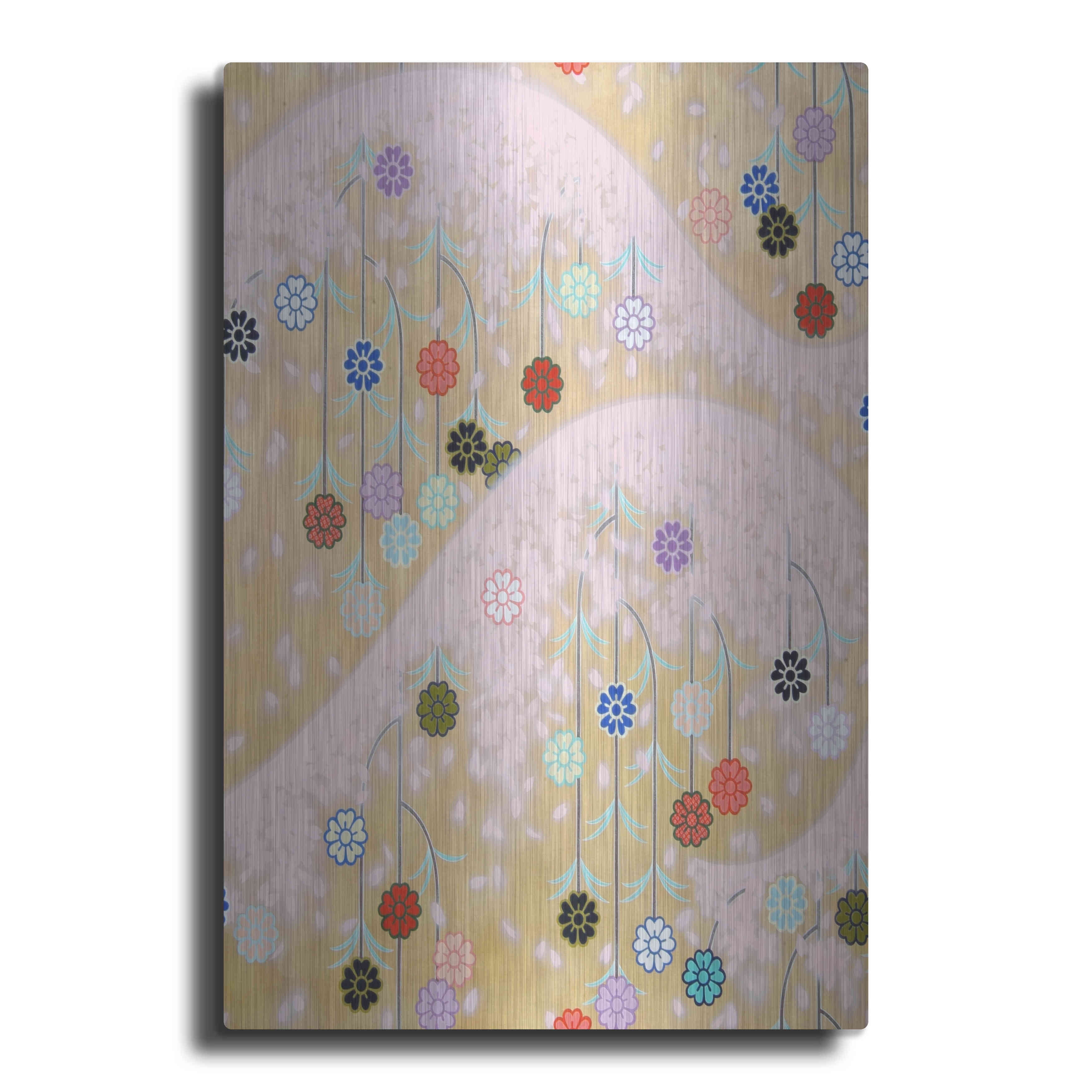 Luxe Metal Art 'Cherry Mountain' by Zigen Tanabe, Metal Wall Art, 24 ...