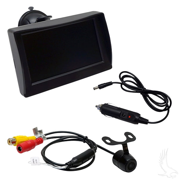 Rearview Camera Package for LSV, Flush Mount Camera and 4.3" Dash Mount ...