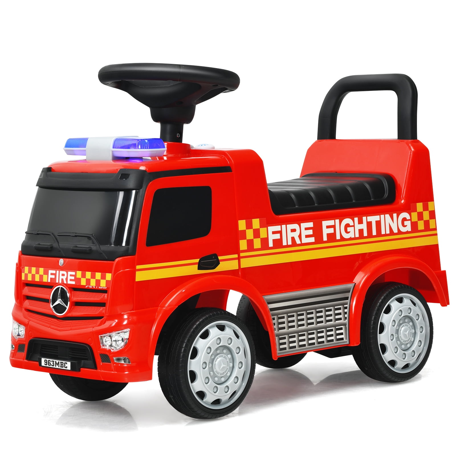 Click here for Patiojoy Kids Ride On Car Fire Engine Licensed Mer... prices