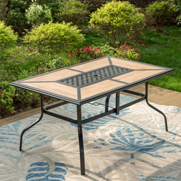 Better Homes & Gardens Newport Outdoor Ceramic Tile Top Rectangular ...