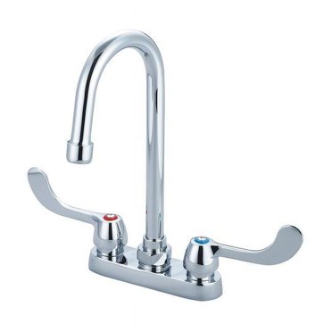 Central Brass Kitchen Faucet With 8 In. Centers And 8 In. D-Style Spout ...