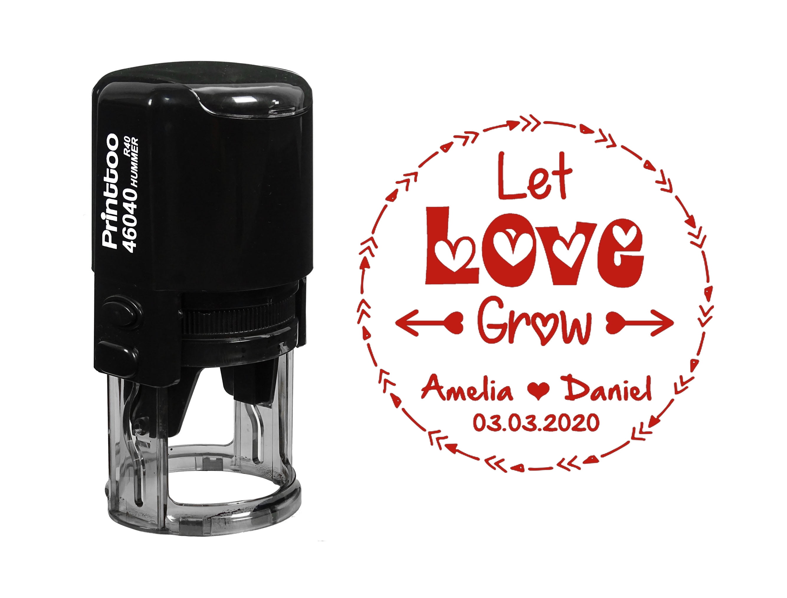 Printtoo Office Document Heavy Duty Stamp With Posted By Text Date Self ...