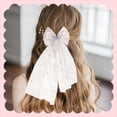 2Pcs Bowknot Polyester Bridal Mesh Veil with Plastic Beads and Hair ...