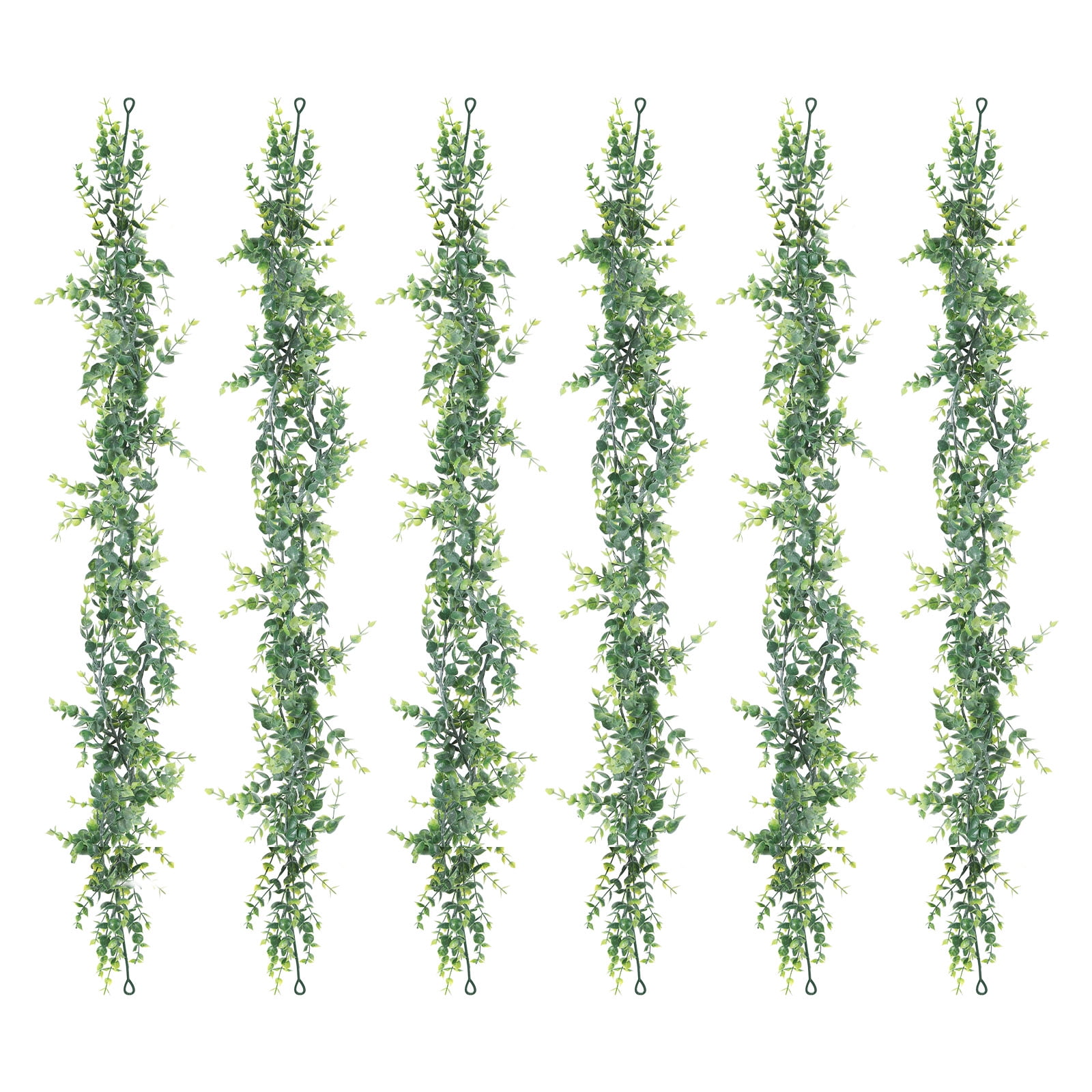 Click here for Unique Bargains Faux Eucalyptus Leaves Garland 6ft... prices