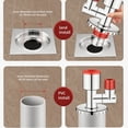 White ABS Washing Machine Drain Seal For Most Pipe Stopping Bad Odors ...