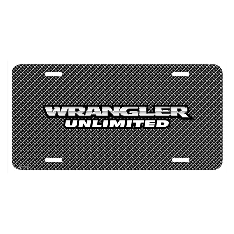 Jeep Wrangler Unlimited on Front Mesh Grill Graphic Special Aluminum ...