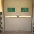 ADA CENTRAL SIGNS - 6" X4" Not An Exit Sign - ADA Compliant Tactile ...