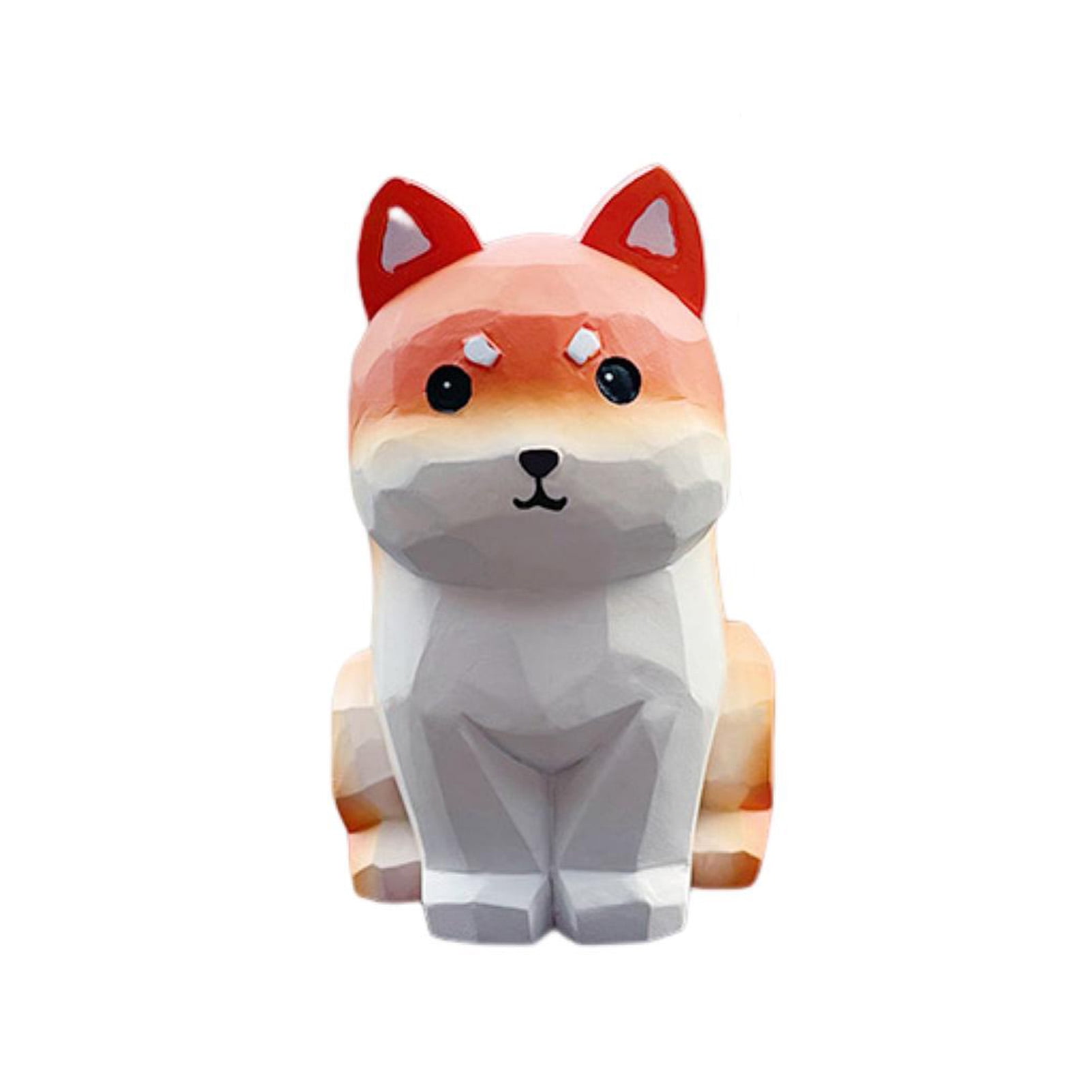 FaLX Hand-Carved Realistic Resin Cartoon Dog Figurine - Cute Animal ...